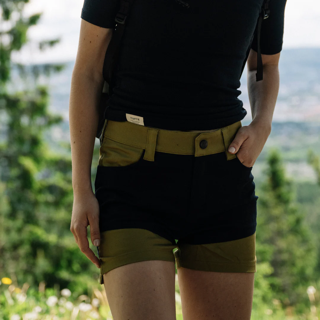 TUFTE Hazel Leisure Shorts(W) Sky Captain/Green - Hemsedal Sport - Rask ...